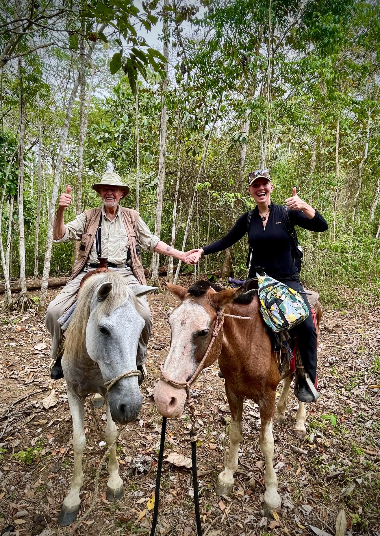 John Getgood and Sarah Getgood Kirby on horseback – Edgar A. Mearns ...